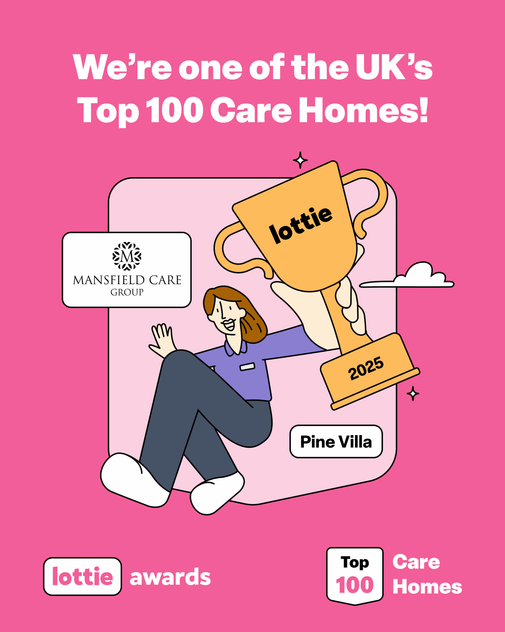 Pine Villa Named One of the Top 100 Care Homes in the UK by Lottie ...